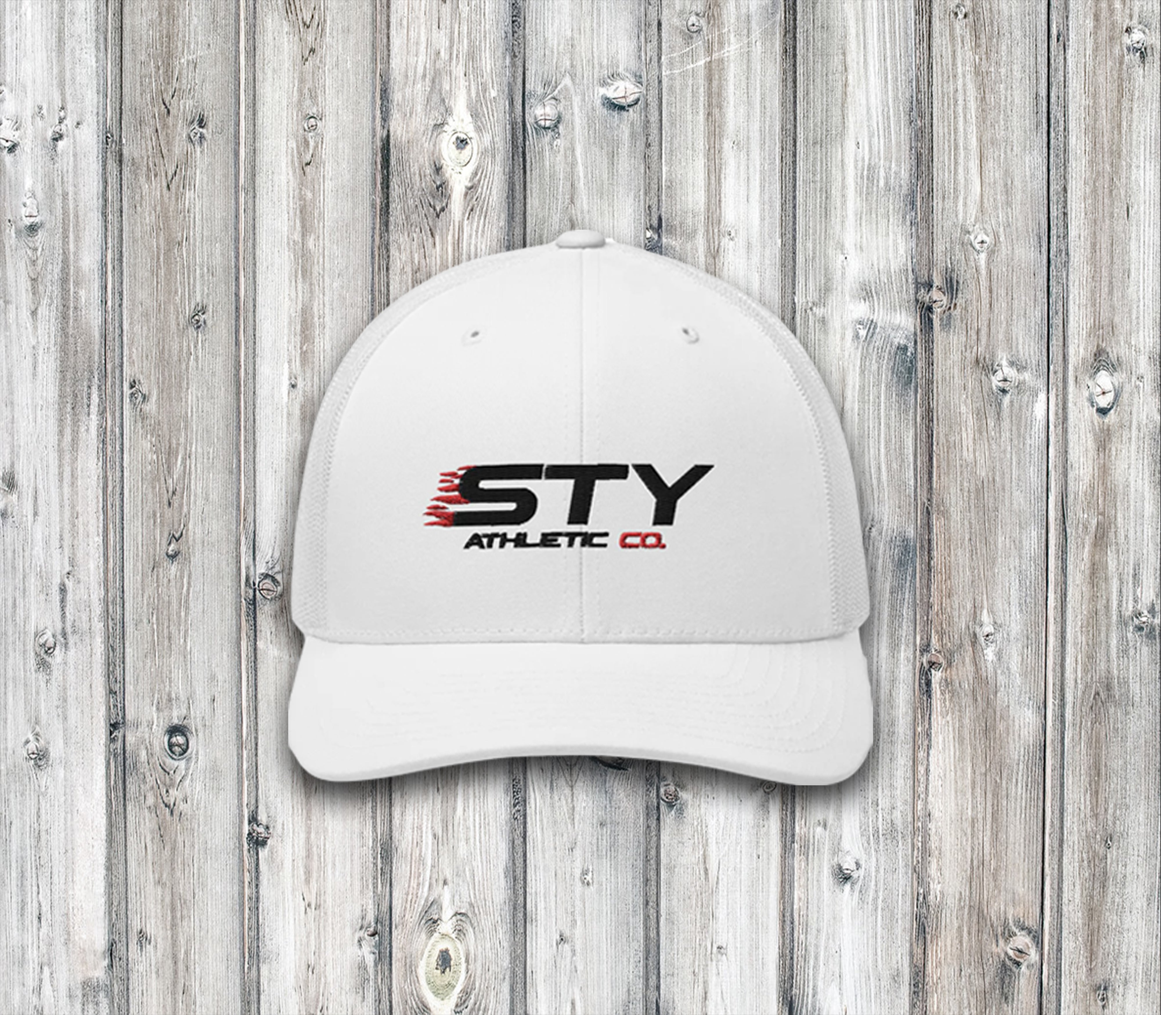 STY Trucker Hat White – Sty Athletic Co.